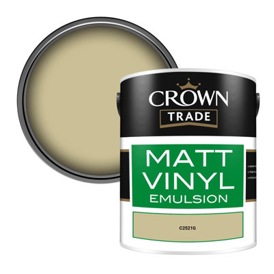 Crown Trade Vinyl Matt Walls & Ceilings Emulsion Paint (C2521G) 5L