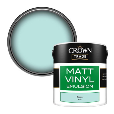Crown Trade Vinyl Matt Walls & Ceilings Emulsion Paint Chance (J8711F) 2.5L