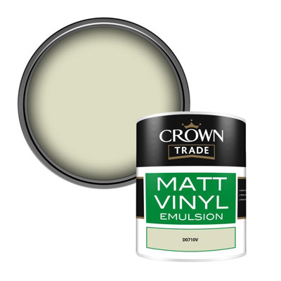 Crown Trade Vinyl Matt Walls & Ceilings Emulsion Paint (D0710V) 1L