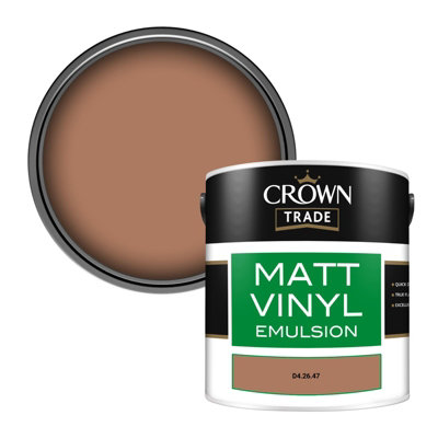Crown Trade Vinyl Matt Walls & Ceilings Emulsion Paint (D4.26.47) 2.5L