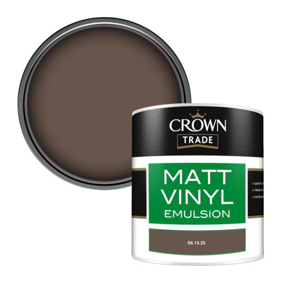 Crown Trade Vinyl Matt Walls & Ceilings Emulsion Paint (D6.15.25) 250ml ...