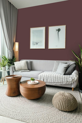 Crown Trade Vinyl Matt Walls & Ceilings Emulsion Paint Dark Crimson BS ...