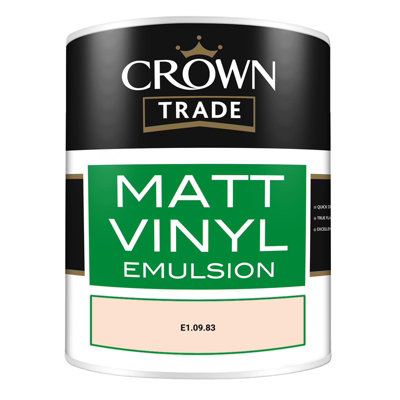 Crown Trade Vinyl Matt Walls & Ceilings Emulsion Paint (E1.09.83) 1L