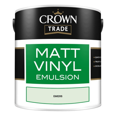Crown Trade Vinyl Matt Walls & Ceilings Emulsion Paint (E6820S) 2.5L