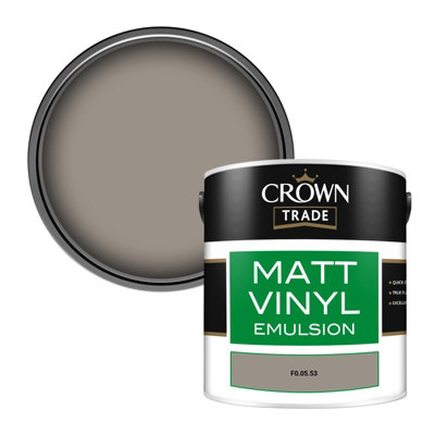 Crown Trade Vinyl Matt Walls & Ceilings Emulsion Paint (F0.05.53) 2.5L