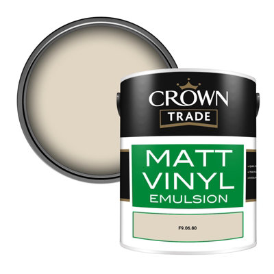 Crown Trade Vinyl Matt Walls & Ceilings Emulsion Paint (F9.06.80) 5L