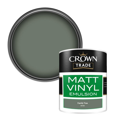 Crown Trade Vinyl Matt Walls & Ceilings Emulsion Paint Family Tree ...