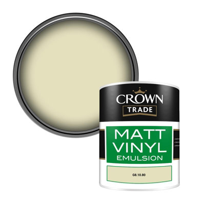 Crown Trade Vinyl Matt Walls & Ceilings Emulsion Paint (G8.10.80) 1L