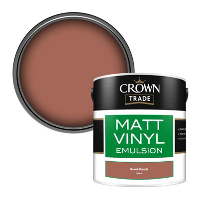 Crown Trade Vinyl Matt Walls & Ceilings Emulsion Paint Greek Beach ...