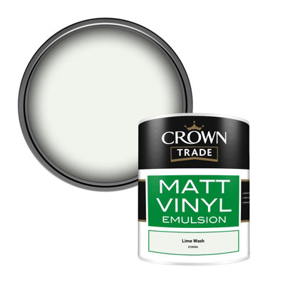 Crown Trade Vinyl Matt Walls & Ceilings Emulsion Paint Lime Wash ...