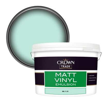 Crown Trade Vinyl Matt Walls & Ceilings Emulsion Paint (M6.11.81) 10L