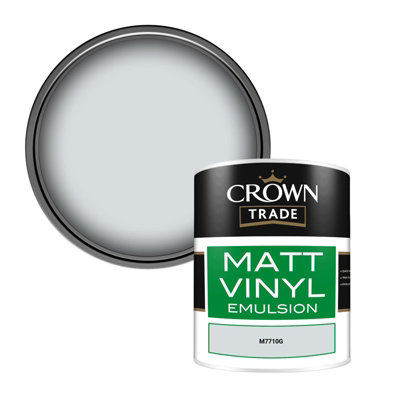 Crown Trade Vinyl Matt Walls & Ceilings Emulsion Paint (M7710G) 1L