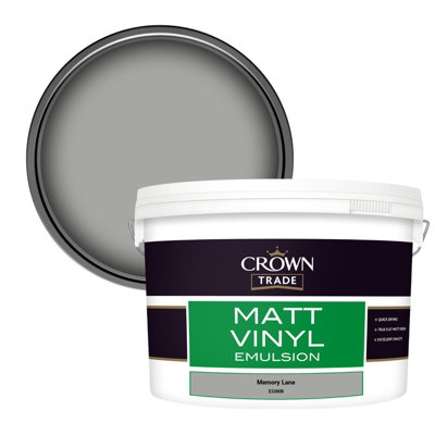 Crown Trade Vinyl Matt Walls & Ceilings Emulsion Paint Memory Lane ...