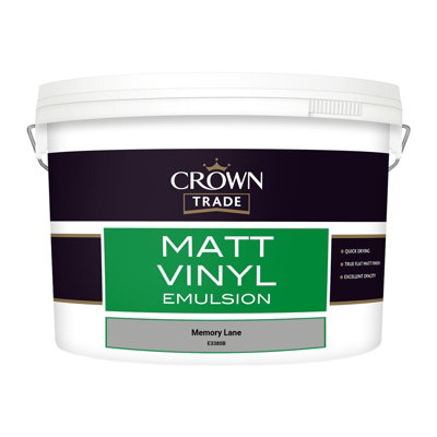 Crown Trade Vinyl Matt Walls & Ceilings Emulsion Paint Memory Lane ...