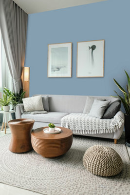 Crown Trade Vinyl Matt Walls & Ceilings Emulsion Paint Middle Indigo ...
