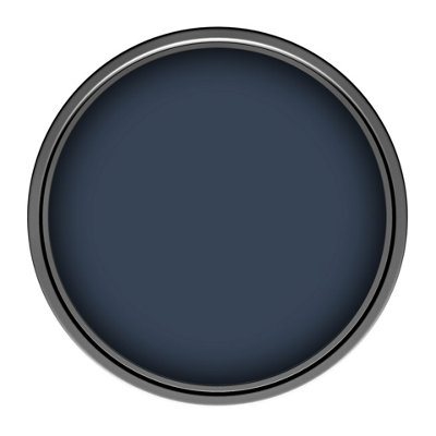 Crown Trade Vinyl Matt Walls & Ceilings Emulsion Paint Midnight Blue BS ...