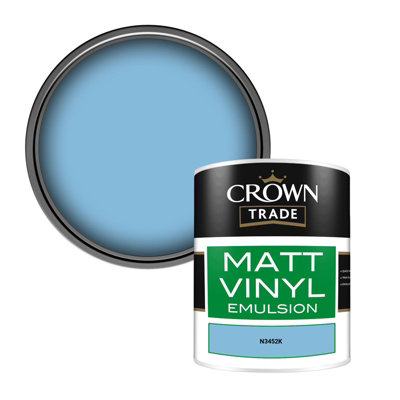 Crown Trade Vinyl Matt Walls & Ceilings Emulsion Paint (N3452K) 1L