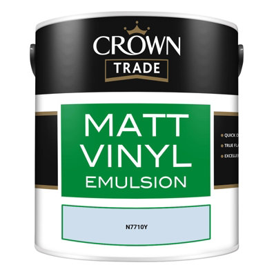 Crown Trade Vinyl Matt Walls & Ceilings Emulsion Paint (N7710Y) 2.5L