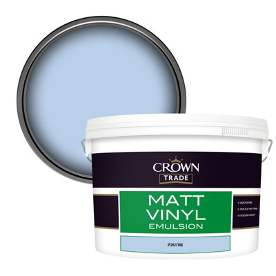Crown Trade Vinyl Matt Walls & Ceilings Emulsion Paint (P2611M) 10L