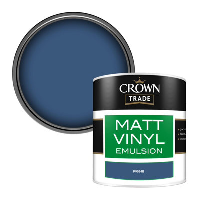 Crown Trade Vinyl Matt Walls & Ceilings Emulsion Paint (P9094B) 250ml ...