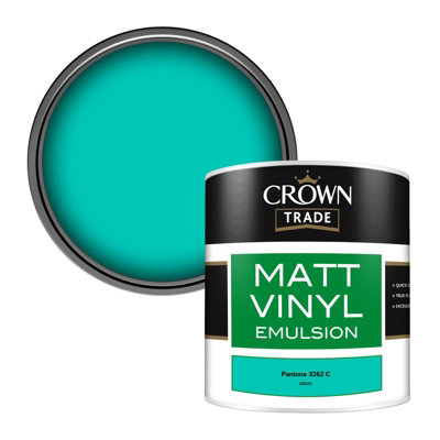 Crown Trade Vinyl Matt Walls & Ceilings Emulsion Paint Pantone 3262 C ...