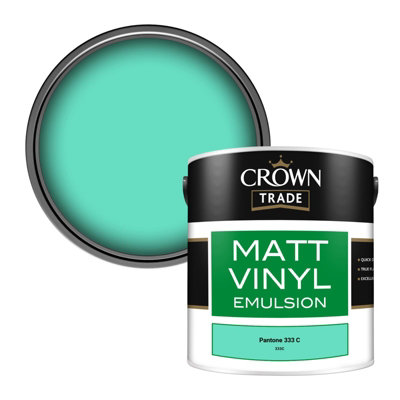 Crown Trade Vinyl Matt Walls & Ceilings Emulsion Paint Pantone 333 C ...