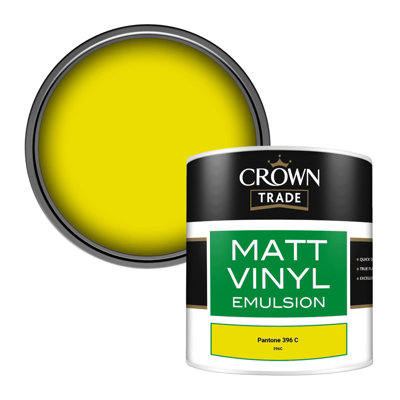 Crown Trade Vinyl Matt Walls & Ceilings Emulsion Paint Pantone 396 C ...