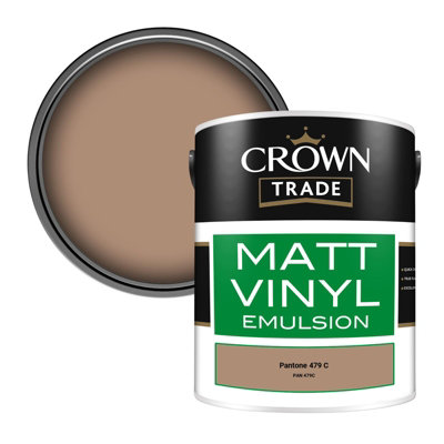 Crown Trade Vinyl Matt Walls & Ceilings Emulsion Paint Pantone 479 C ...