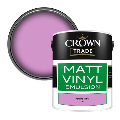Crown Trade Vinyl Matt Walls & Ceilings Emulsion Paint Pantone 514 C ...