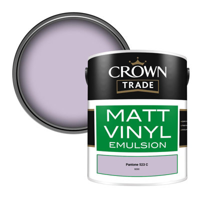 Crown Trade Vinyl Matt Walls & Ceilings Emulsion Paint Pantone 523 C ...