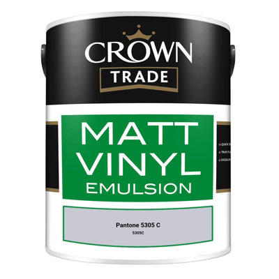 Crown Trade Vinyl Matt Walls & Ceilings Emulsion Paint Pantone 5305 C ...