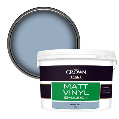 Crown Trade Vinyl Matt Walls & Ceilings Emulsion Paint Pantone 535 C ...