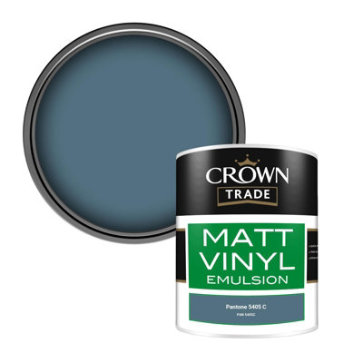 Crown Trade Vinyl Matt Walls & Ceilings Emulsion Paint Pantone 5405 C ...