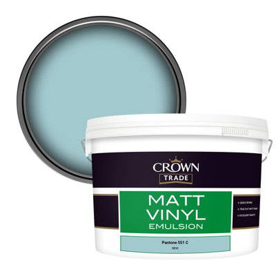 Crown Trade Vinyl Matt Walls & Ceilings Emulsion Paint Pantone 551 C ...