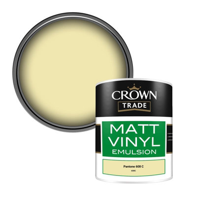 Crown Trade Vinyl Matt Walls & Ceilings Emulsion Paint Pantone 608 C ...