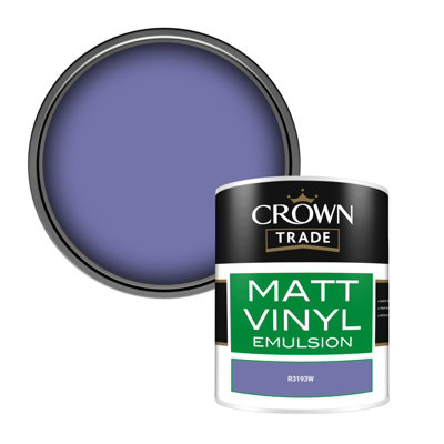 Crown Trade Vinyl Matt Walls & Ceilings Emulsion Paint (R3193W) 1L