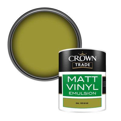 Crown Trade Vinyl Matt Walls & Ceilings Emulsion Paint RAL 100 60 60 ...