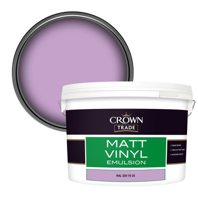 Crown Trade Vinyl Matt Walls & Ceilings Emulsion Paint RAL 320 70 25 ...