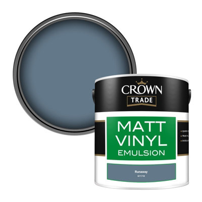 Crown Trade Vinyl Matt Walls & Ceilings Emulsion Paint Runaway (N7171R ...