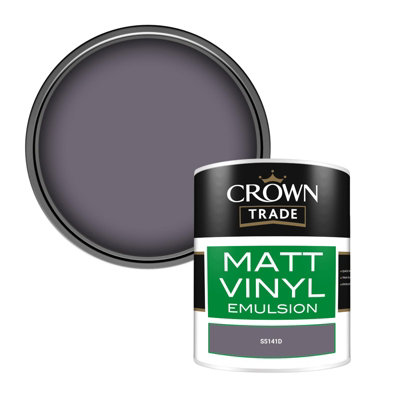 Crown Trade Vinyl Matt Walls & Ceilings Emulsion Paint (S5141D) 1L