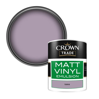 Crown Trade Vinyl Matt Walls & Ceilings Emulsion Paint (T2351D) 1L