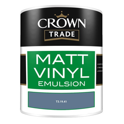 Crown Trade Vinyl Matt Walls & Ceilings Emulsion Paint (T3.19.41) 1L
