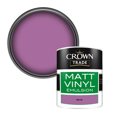 Crown Trade Vinyl Matt Walls & Ceilings Emulsion Paint (T8213V) 1L