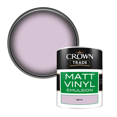 Crown Trade Vinyl Matt Walls & Ceilings Emulsion Paint (T8571A) 1L
