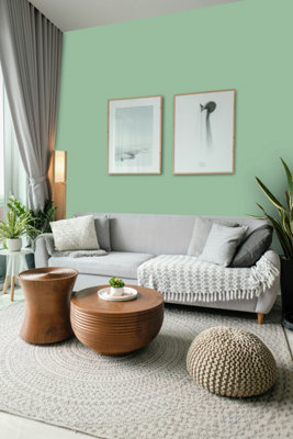 Crown Trade Vinyl Matt Walls & Ceilings Emulsion Paint Tatlow Green ...