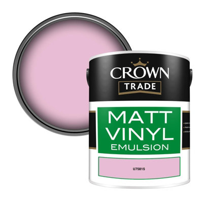 Crown Trade Vinyl Matt Walls & Ceilings Emulsion Paint (U7581S) 5L
