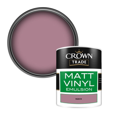 Crown Trade Vinyl Matt Walls & Ceilings Emulsion Paint (V6261X) 1L