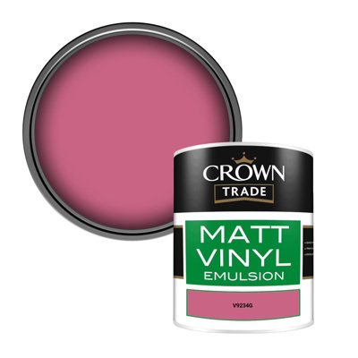 Crown Trade Vinyl Matt Walls & Ceilings Emulsion Paint (V9234G) 1L