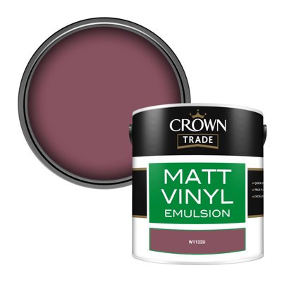 Crown Trade Vinyl Matt Walls & Ceilings Emulsion Paint (W1122U) 2.5L