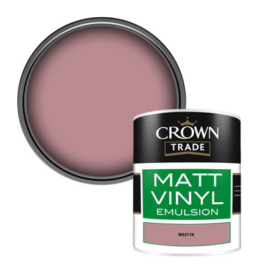 Crown Trade Vinyl Matt Walls & Ceilings Emulsion Paint (W6311K) 1L